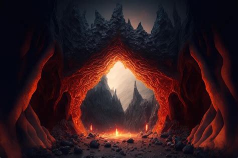 Premium Ai Image Artwork Depicting A Raster Image Of A Gorgeous Cave
