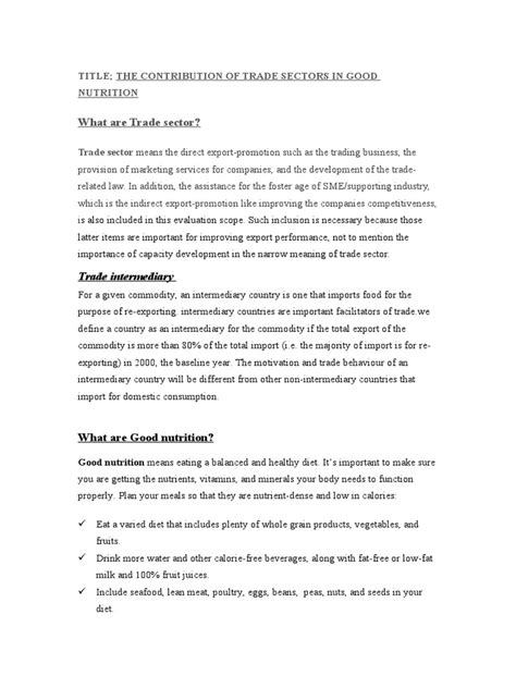 Nutrition Assignment Pdf Food Security Malnutrition