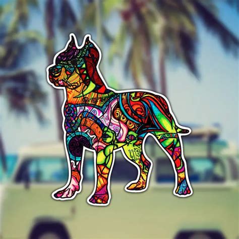 Graffiti Pitbull Sticker Dog Pit Bull Decal Cup Laptop Car Temu