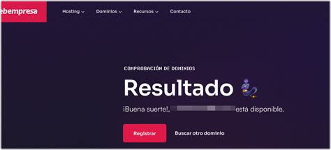 Cómo registrar un dominio en Webempresa Preguntas Frecuentes