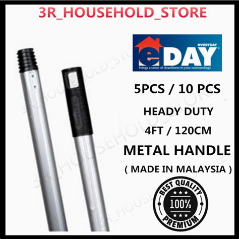 Eday 4ft 120cm Heavy Duty Broom Metal Handle Batang Penyapu Besi