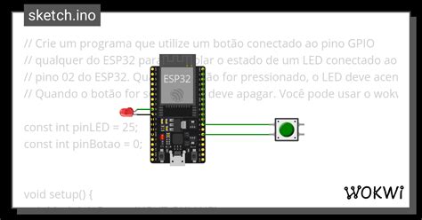 Ex1 Acender Led Com If E Else Wokwi Esp32 Stm32 Arduino Simulator