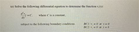 Solved Solve The Following Differential Equation To Chegg