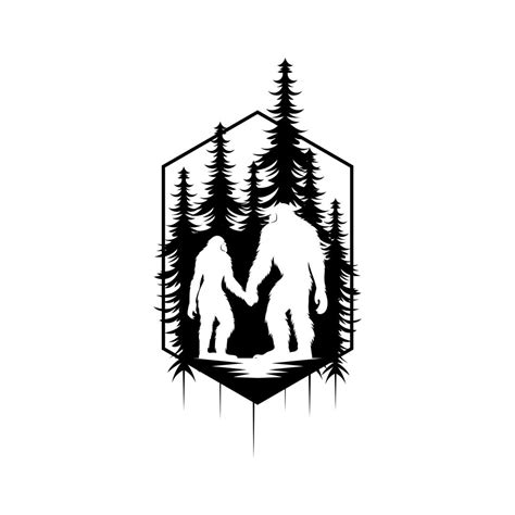 Sasquatch Couple Svg Sasquatch Svg Cut File Car Decal Svg Instant Download Printable