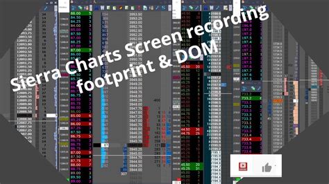 Trading Futures With Sierra Charts DOM FOOTPRINT YouTube