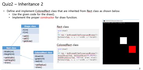 Solved Quiz2 Inheritance 2 Define And Implement