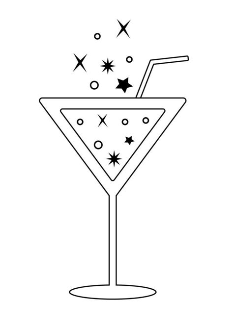 A Set Of Cocktails And Drinks In Different Glasses According To The Menu Alcoholic Drinks