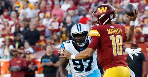 Marcus Mariota Comfortable Running Jayden Daniels Washington