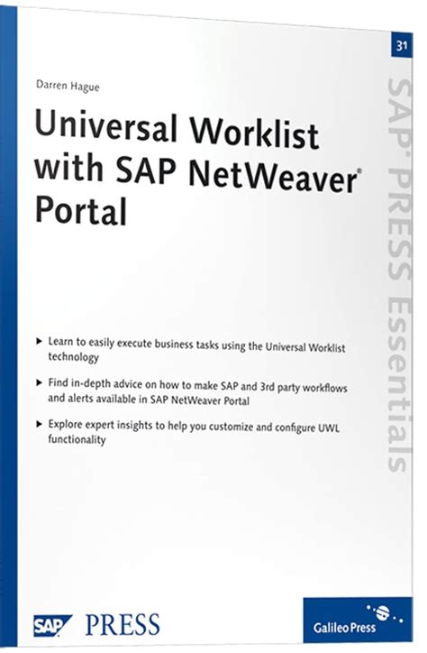 Universal Worklist With Sap Netweaver Portal Sap Press Essentials 31