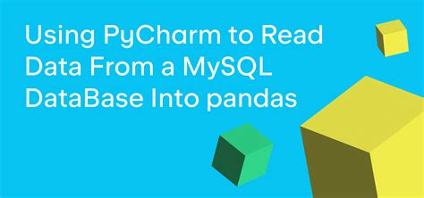 Utiliser PyCharm lire données MySQL dans des pandas