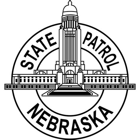 Nebraska State Patrol Patch Vector File Black White Vector O Inspire Uplift