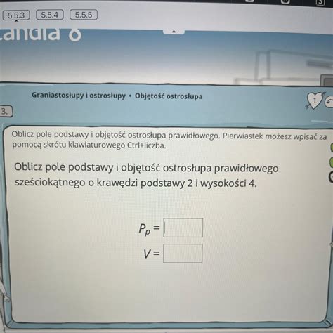 POMOCY NAJ DAJE Oblicz pole podstawy i objętość ostrosłupa prawidłowego sześciokątnego o