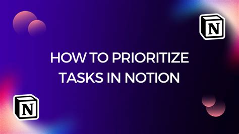 How To Prioritize Tasks In Notion Create With Notion