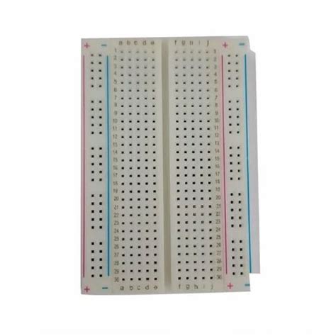 1 Cm Abs 400 Point Solderless Breadboard White Min Hole Size 2 54mm At Rs 42 Piece In New Delhi