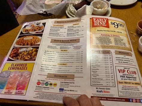 Online Menu Of Texas Roadhouse Restaurant Tinley Park Illinois 60477