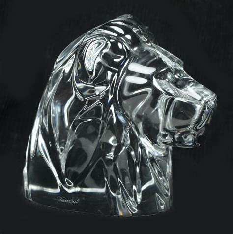 Пресс-папье «Голова льва» фирмы Baccarat - Антикварная галерея Гермес