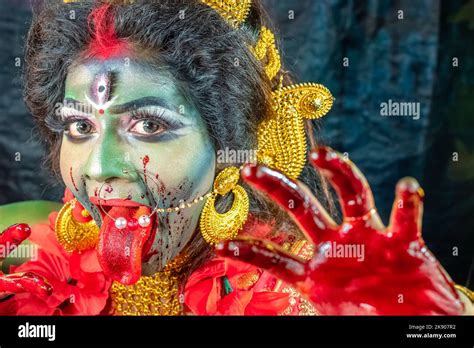 Happy Diwali Greeting Card Showing Indian Beautiful Girl With Colorful