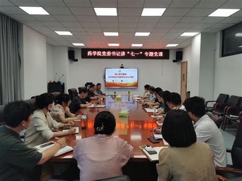 【主题教育】药学院党委书记讲授“七一”专题党课 药学院