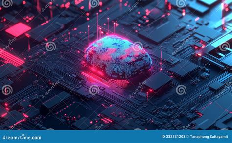 A Digital Brain Composed Of Data Streams Processing Information And