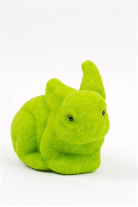 Premium Photo Green Rabbit On A White Background