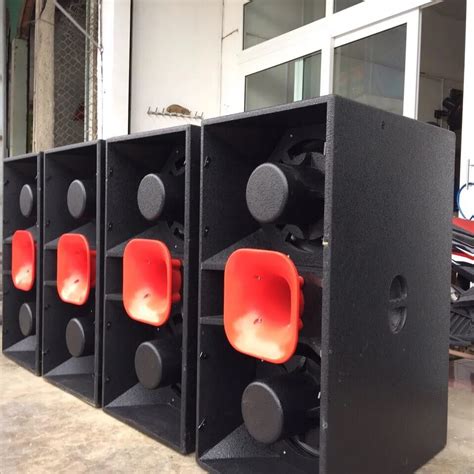 T I PRO Audio Professional Full Range Speaker Two Way PA System Double Inch Loudspeaker For