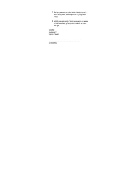 Standard Form Letter Of Indemnity For Inssuance Of Duplicate Original