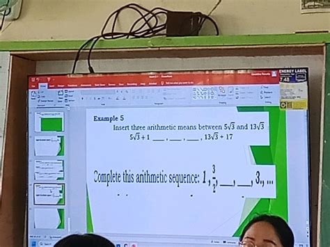 Example 5 Insert Three Arithmetic Means Studyx
