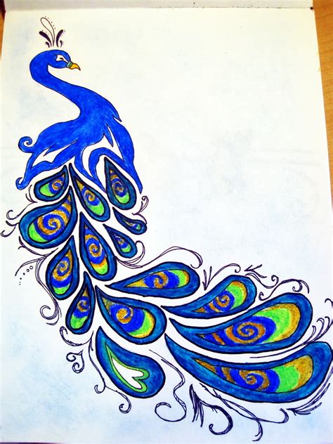 Peacock Pencil Drawing At Explore Collection Of