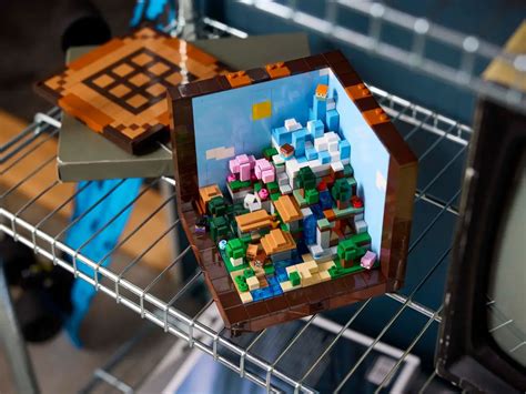 The Official Lego Minecraft Crafting Table Has Cute Biomes And Figures