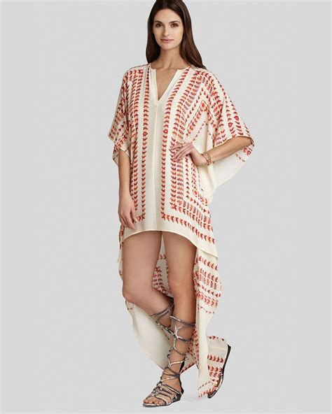 BCBGMAXAZRIA Bcbg Max Azria Tunic Dress Cristen Border Print In Red Lyst