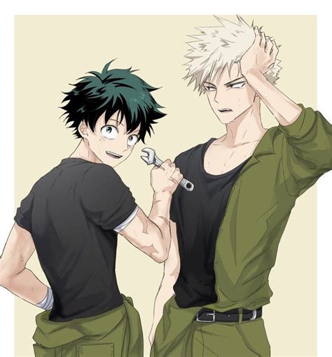 Bakugou Katsuki And Midoriya Izuku My Hero Academia Bakugou Hero