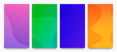 Modern Colorful Gradient Background With Wave Lines 45875605 Vector Art