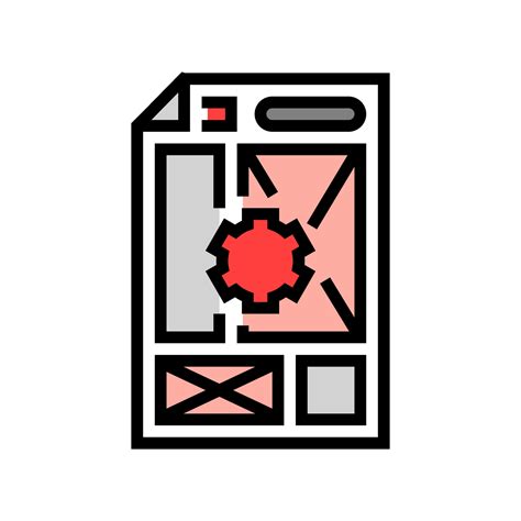 Document Layout Technical Writer Color Icon Vector Illustration 32516836 Vector Art At Vecteezy