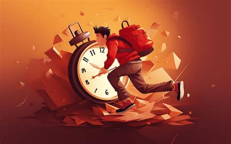 Premium Ai Image Steal Time Productivity Or Procrastination Problem