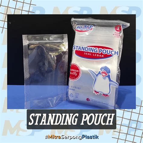 Jual Msp ~ Standing Pouch Stp Bening Zip Lock Isi 50pcs Shopee Indonesia