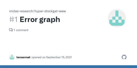 Error Graph · Issue 1 · Midas Researchhyper Stockgat · Github