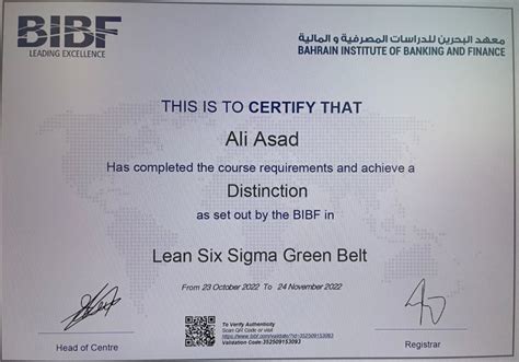 Ali Asad On Linkedin Leansixsigma Greenbelt