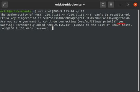 acessando servidor via ssh no linux erick andrade
