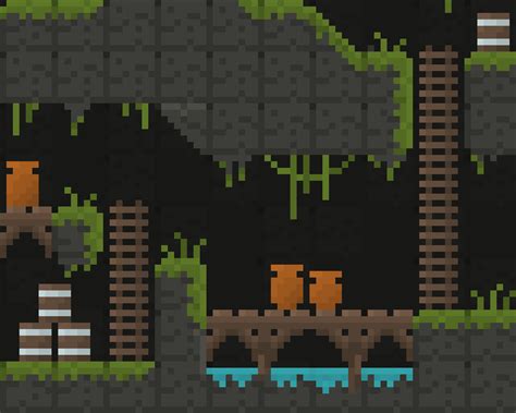 Ruin Pico Platformer Tileset By Kevin S Mom S House