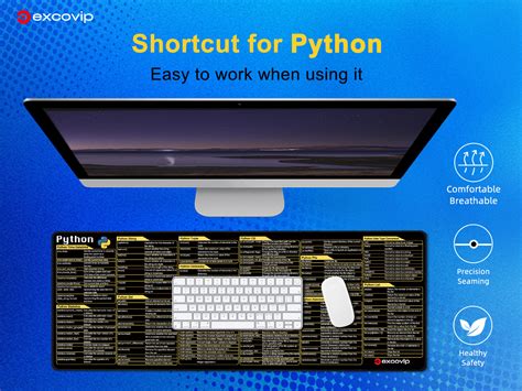 For Python English Shortcut Keyboard Mouse Pad Computer Programming