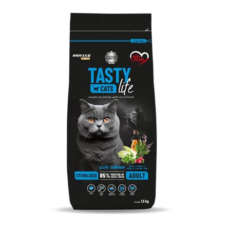 Biofeed Tasty Cats Life Sterilised Salmon Dry Cat Food 15kg