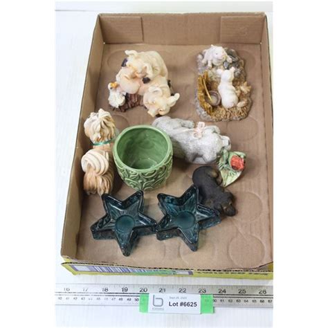 6 Porcelain Dolls 3 Candle Holders Bodnarus Auctioneering