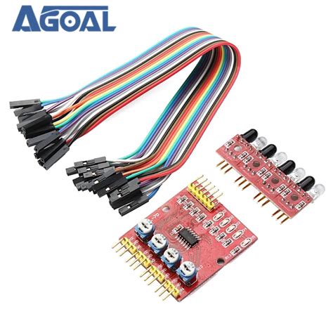 Channel Infrared Tracking Sensor Module Ir Line Patrol For Diy Smart