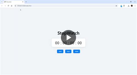 ⏱️ Just Built A Responsive Stopwatch Using Html Css And Javascript Sakshi Bajaj