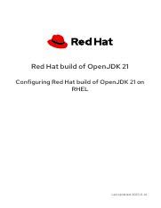 Red Hat Build Of Openjdk Configuring Red Hat Build Of Openjdk On Rhel En Us Pdf Red Hat
