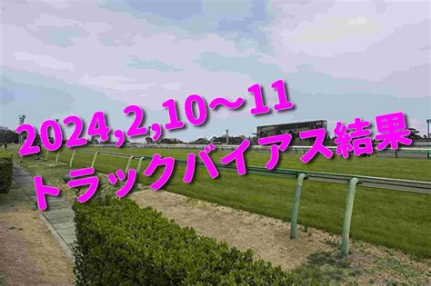 2024210～11 トラックバイアス結果 東京競馬場、京都競馬場、小倉競馬場 トラックバイアス＆血統研究