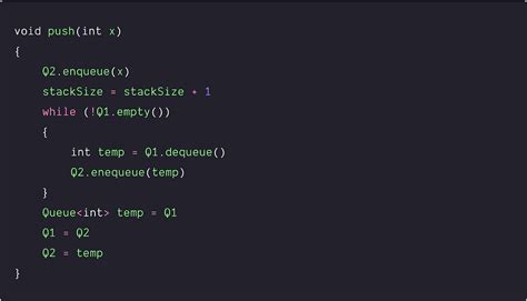 implement stack using queues