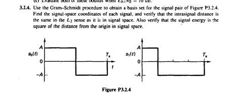 Solved 24 Use The Gram Schmidt Procedure To Obtain A Basis