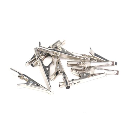 Alligator Clips 4mm Socket Connection And Solder C Grandado