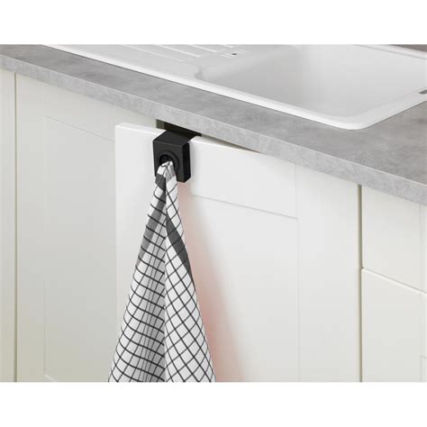 Wenko Haken Push Matt Rostfreiem Edelstahl TPR Kunststoff Schwarz